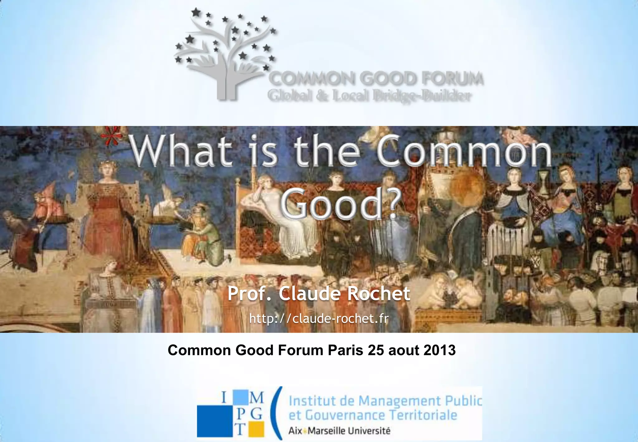 What is the Common Good? | PPTX
