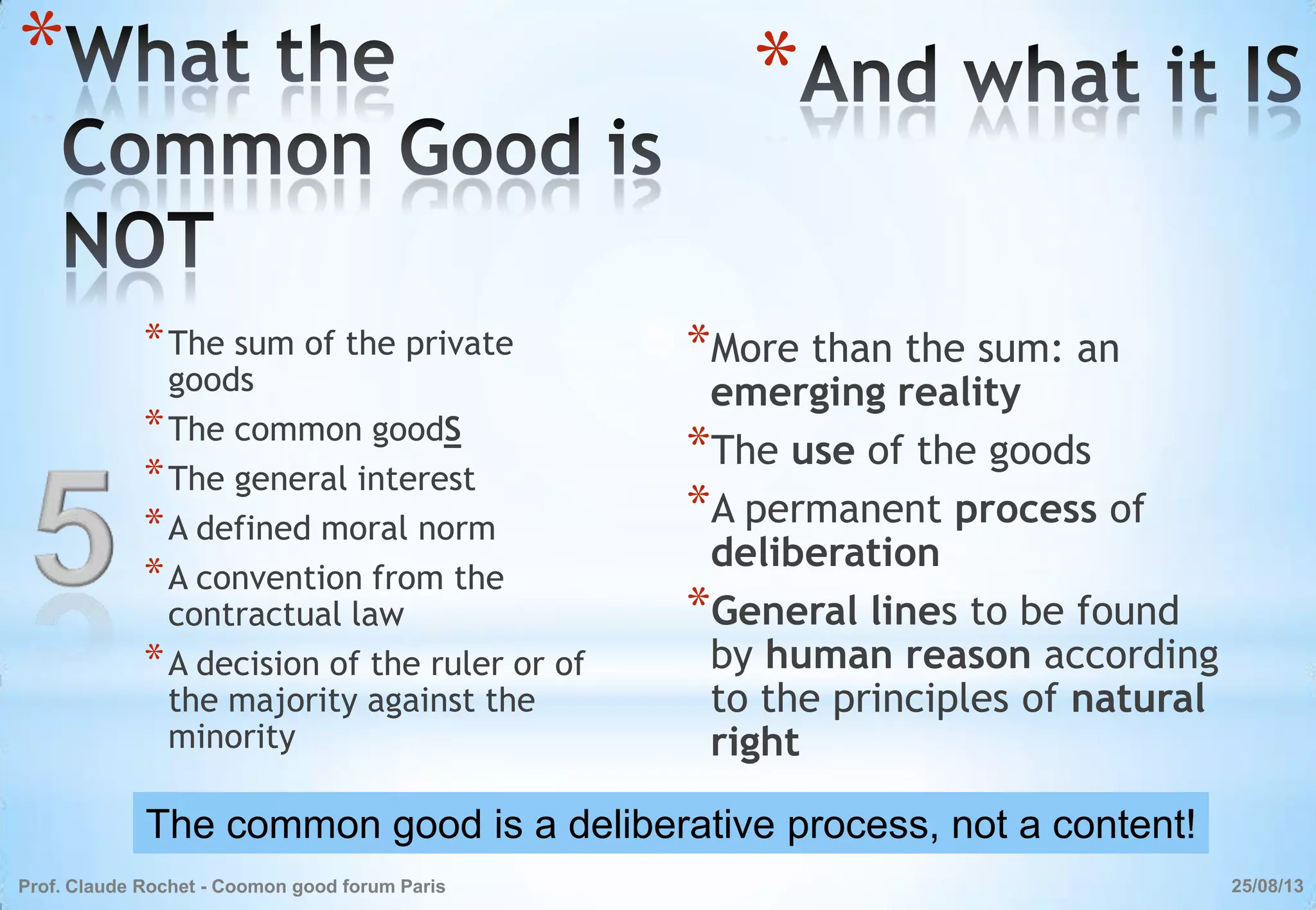 What is the Common Good? | PPTX