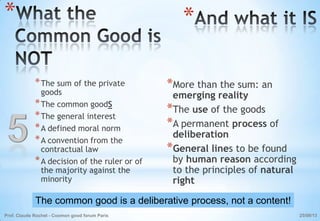 What is the Common Good? | PPTX