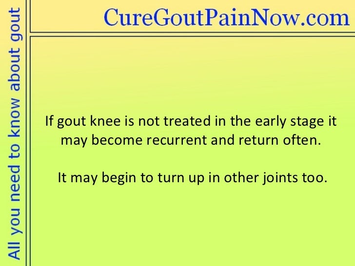 Common Gout Knee Complications