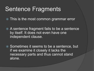 Common Grammar Mistakes and How to Fix Them | PPTX