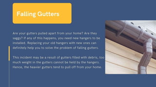 COMMON GUTTER PROBLEMS | PPTX | Weather | Science