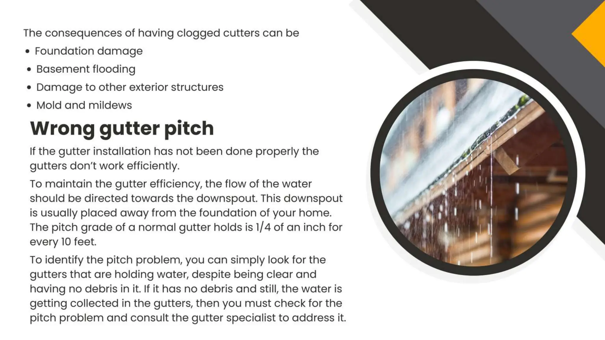COMMON GUTTER PROBLEMS You may face with your gutters | PPT