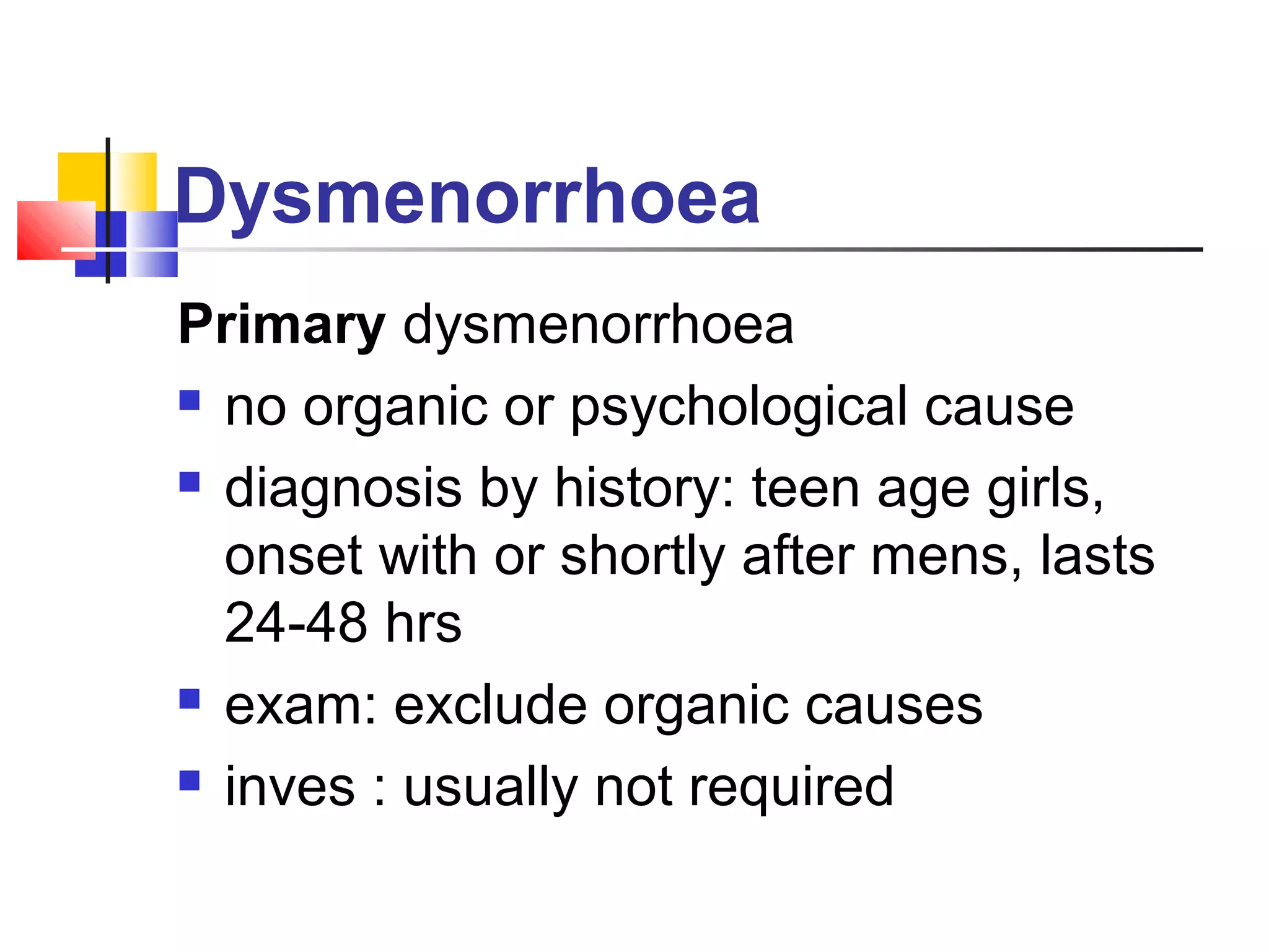 Common gynaecological problems | PPT