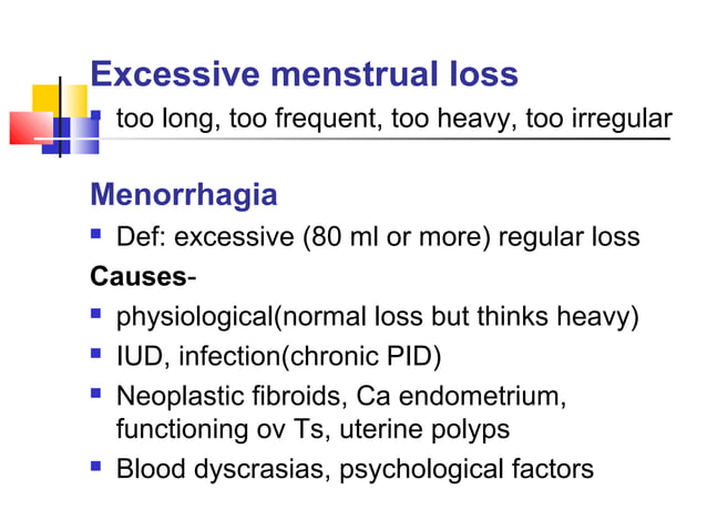 Common gynaecological problems | PPT