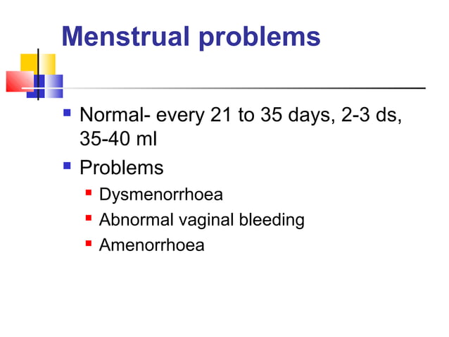Common gynaecological problems | PPT
