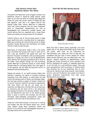 CommonHealth Newsletter - Spring 2008 | PDF