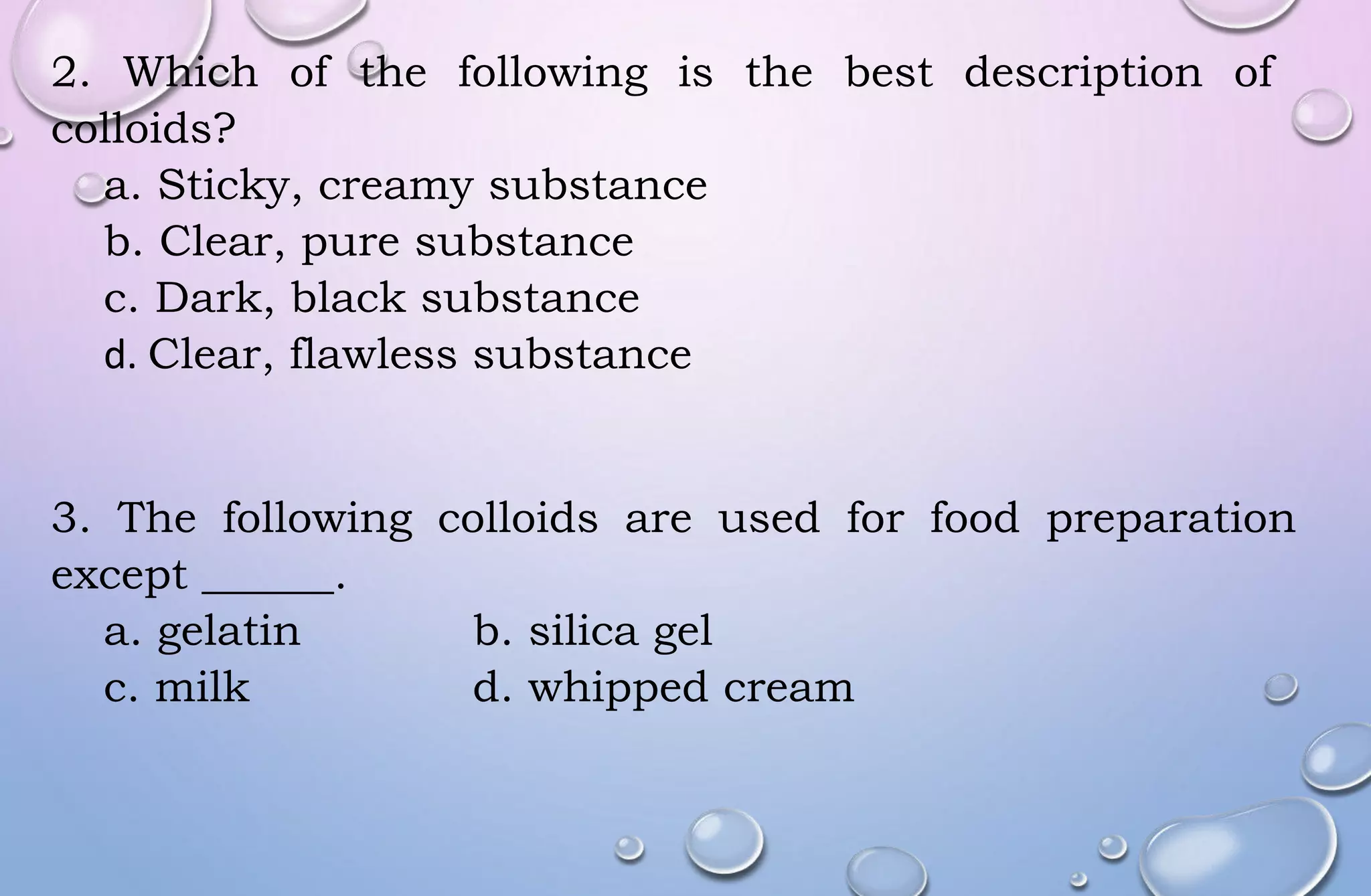Common Household Colloids and Their Uses | PPTX