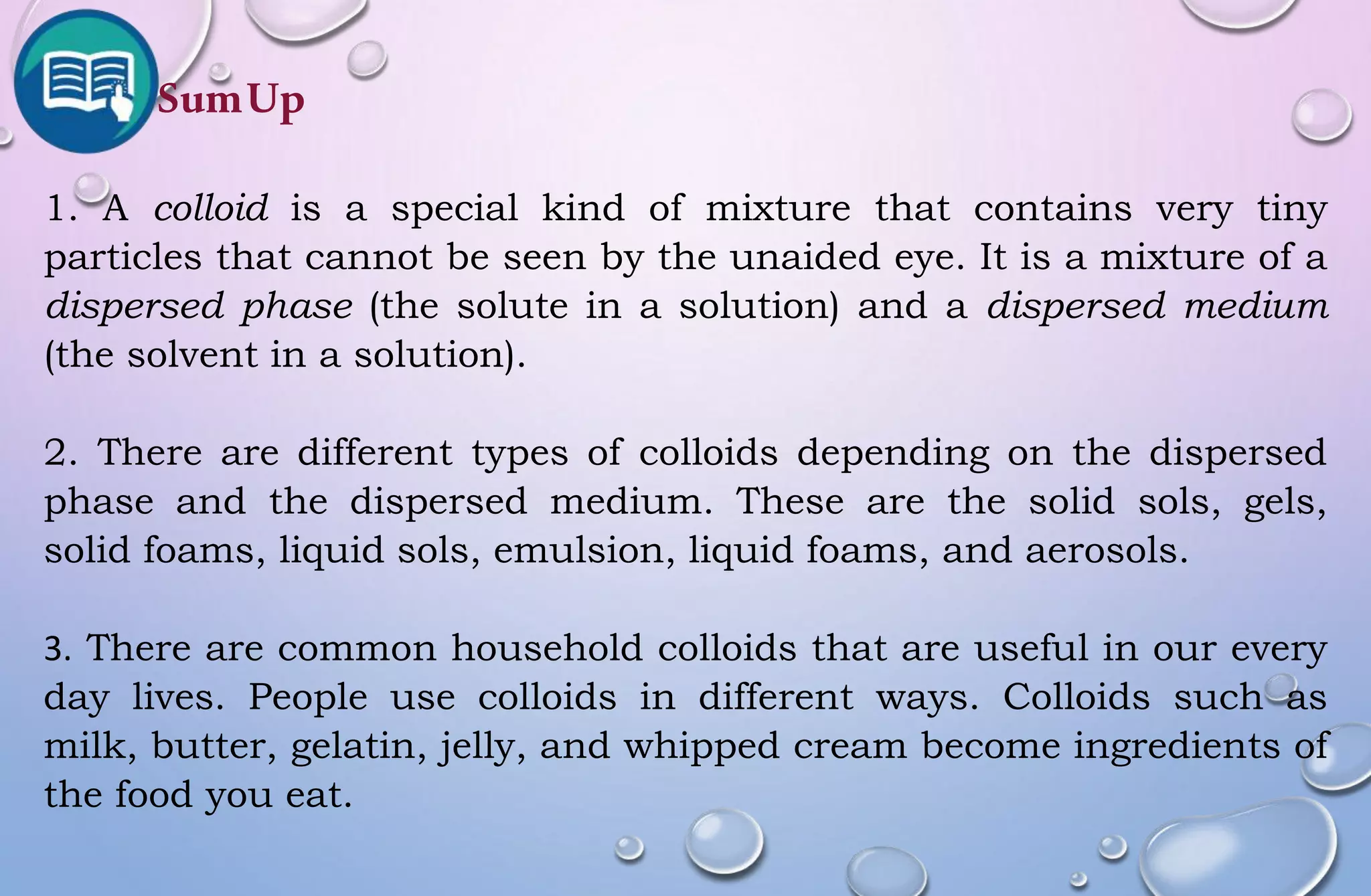Common Household Colloids and Their Uses | PPTX
