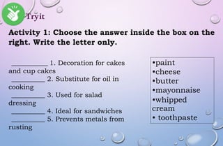 Common Household Colloids and Their Uses | PPTX