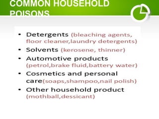 Common household poisons classification,mechanism of action uses and ...