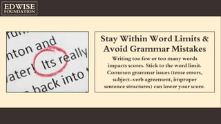 Common IELTS Writing Mistakes & How to Avoid Them: A Guide to Scoring Higher. | PDF