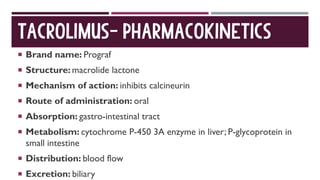 Common Immunosuppresive Drugs, Their Pharmacokinetics and Therapeutic ...