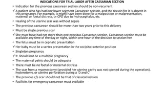 Common indications for caesarian section | PPTX