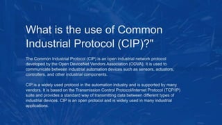 Common Industrial Protocol (CIP) Training | PPTX