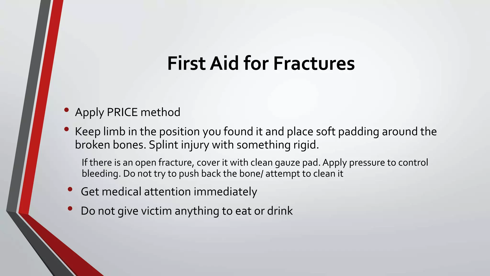 Common injuries during recreation | PPTX