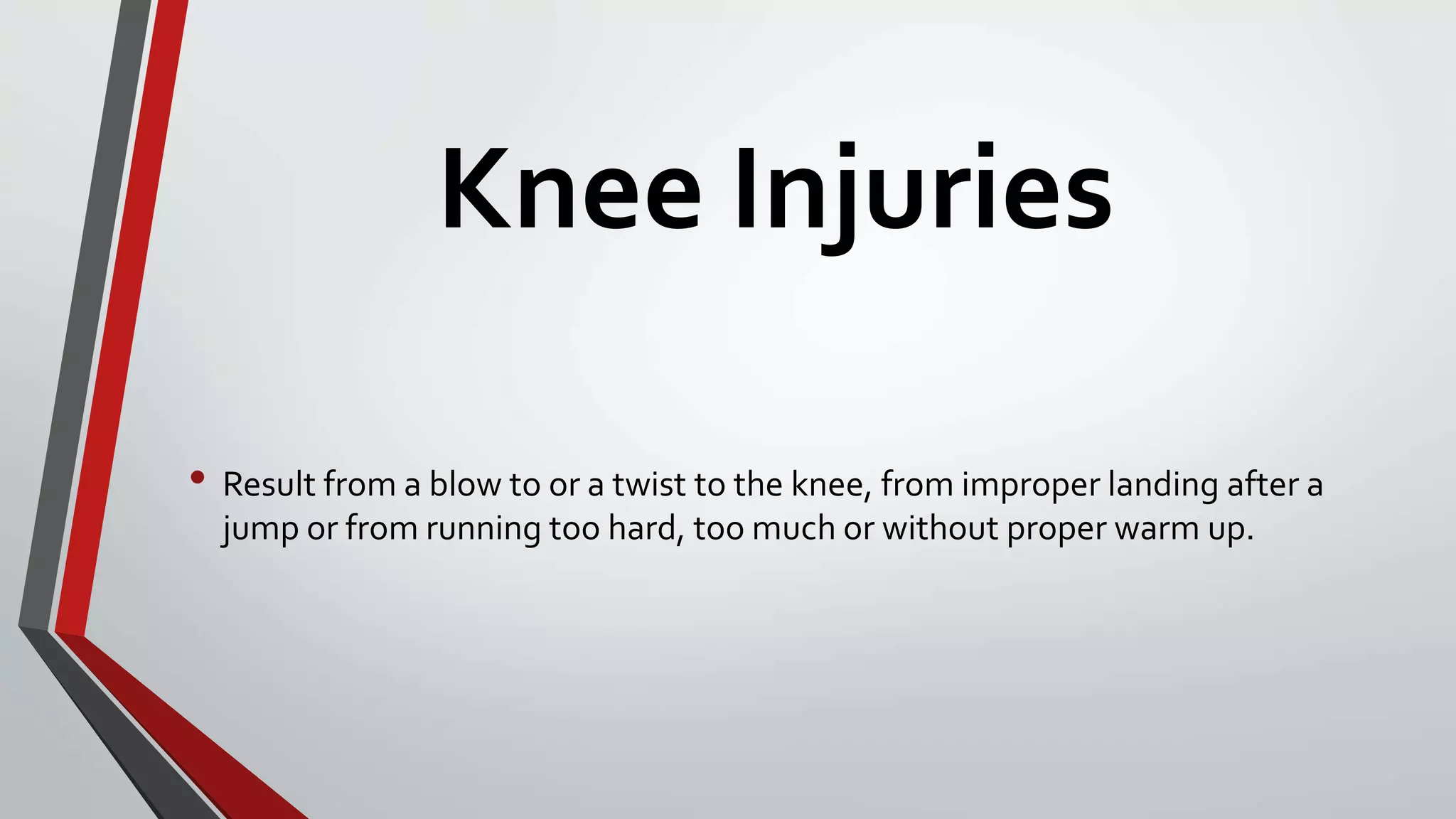 Common injuries during recreation | PPTX