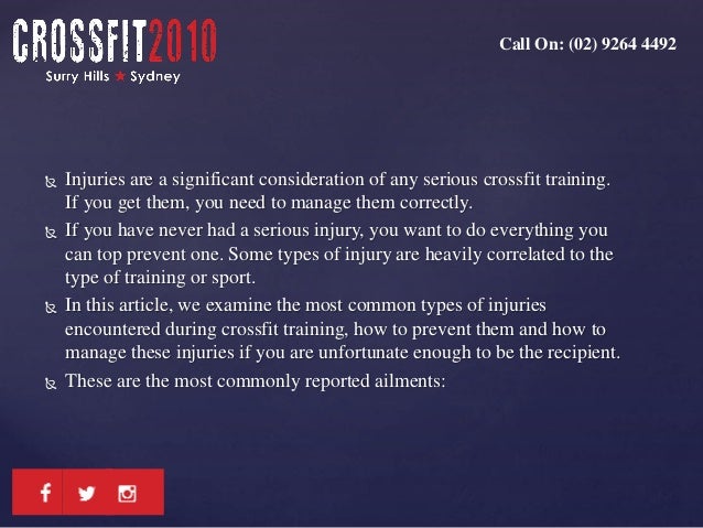 Common Injuries in CrossFit And How to Manage Them
