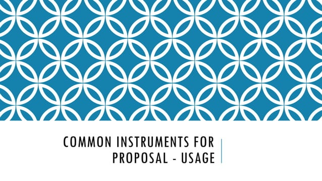 Common Instrumentation for proposal usage.pptx