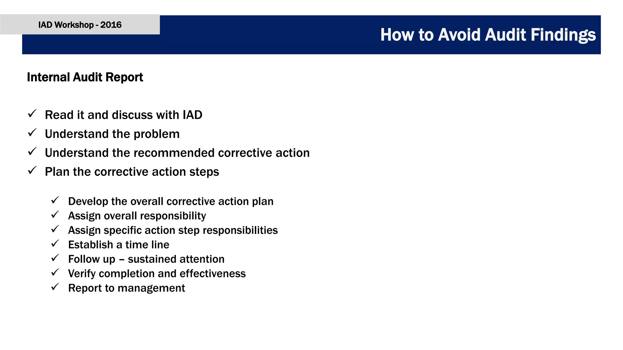 Common internal audit findings & how to avoid them | PPTX