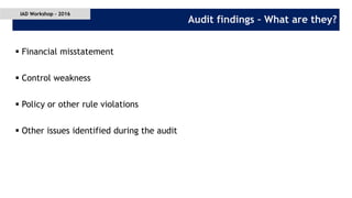 Common internal audit findings & how to avoid them | PPTX