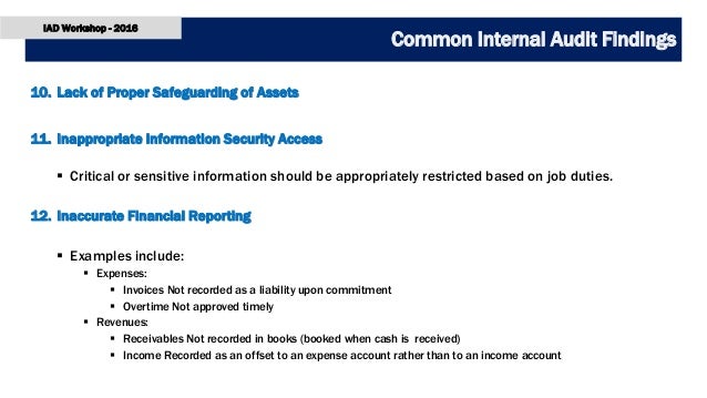 Common Internal Audit Findings And How To Avoid Them