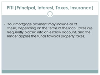 Common investment terms real estate | PPT