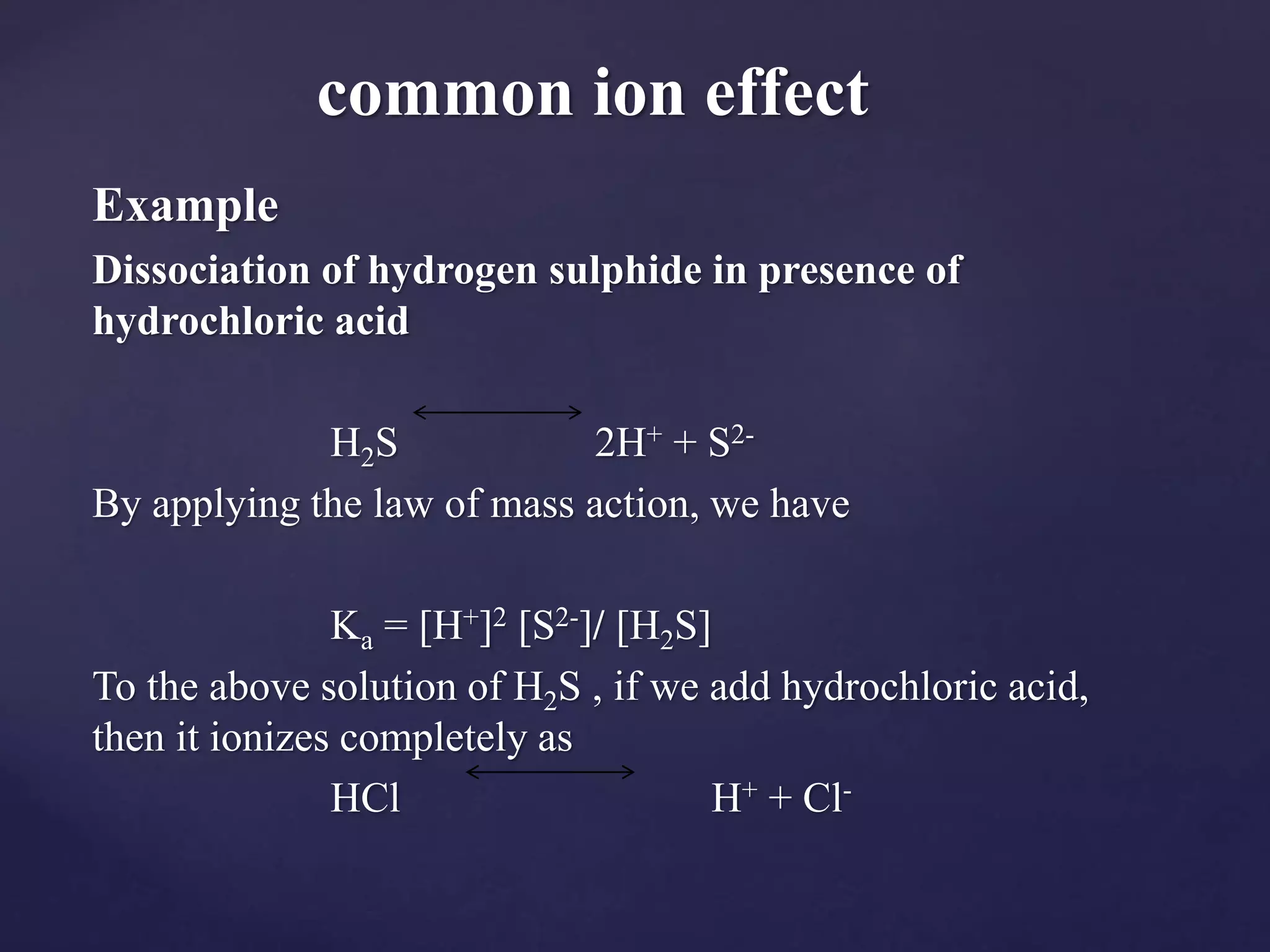 COMMON ION EFFECT | PPTX
