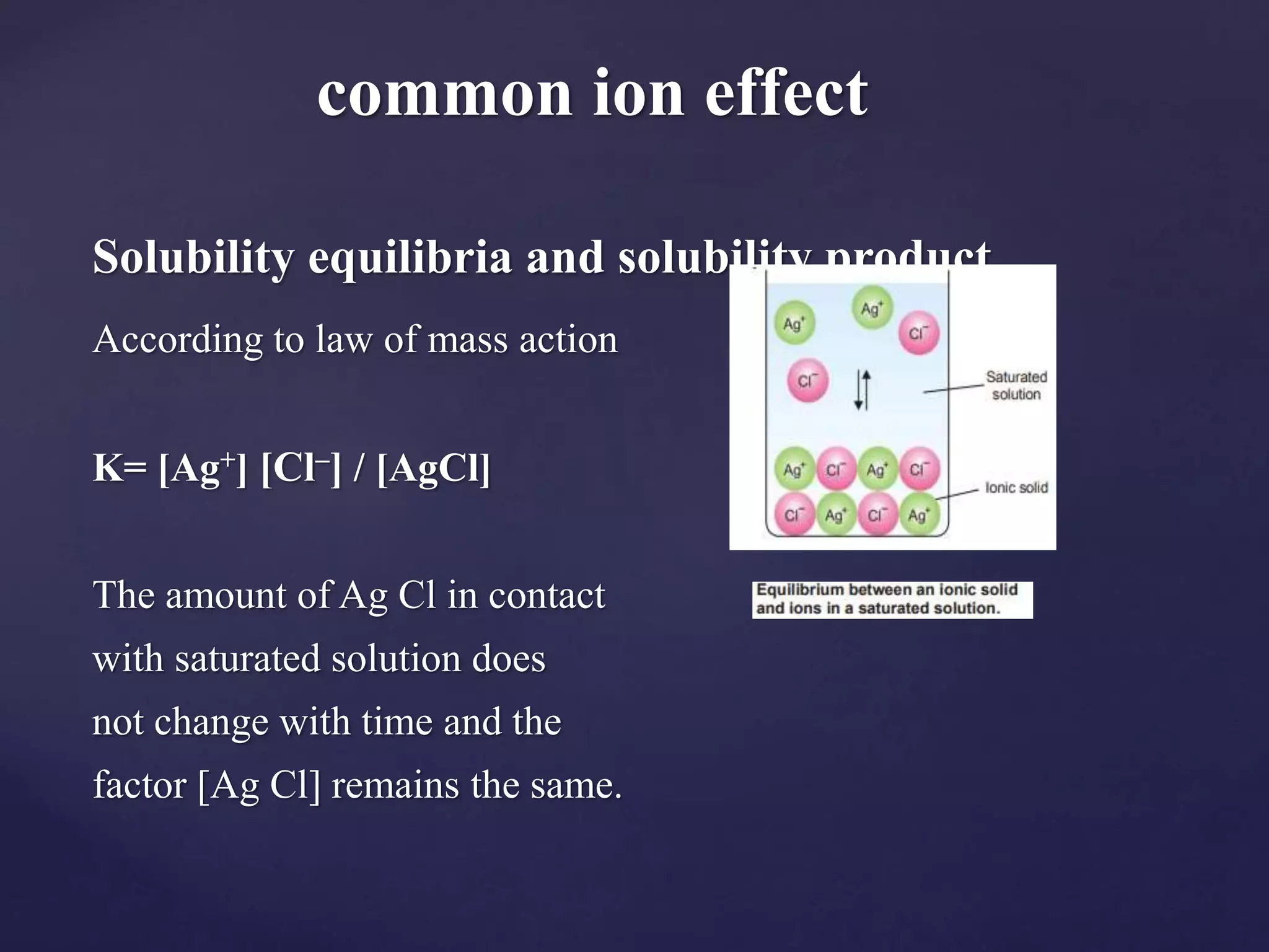 COMMON ION EFFECT | PPTX