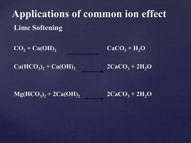 COMMON ION EFFECT | PPTX | Chemistry | Science