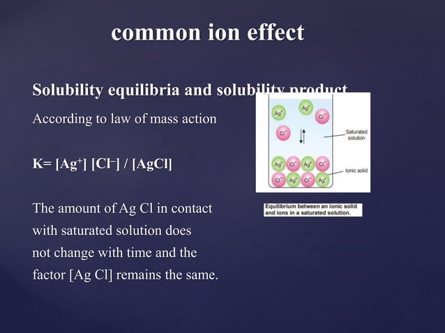 COMMON ION EFFECT | PPTX | Chemistry | Science