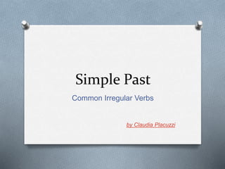 Common irregular verbs flashcards | PPTX