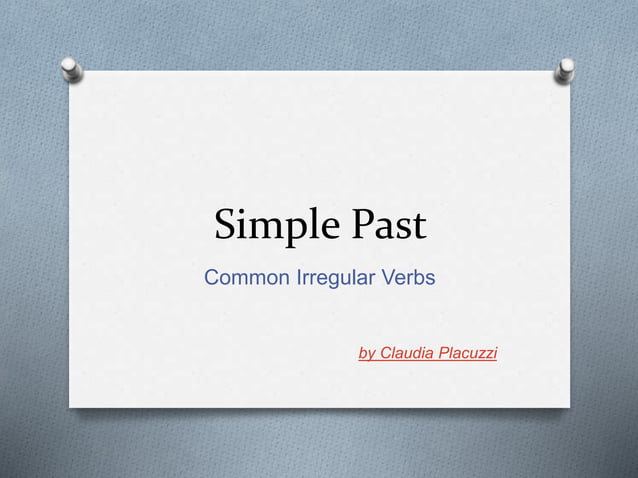 Common irregular verbs flashcards | PPTX