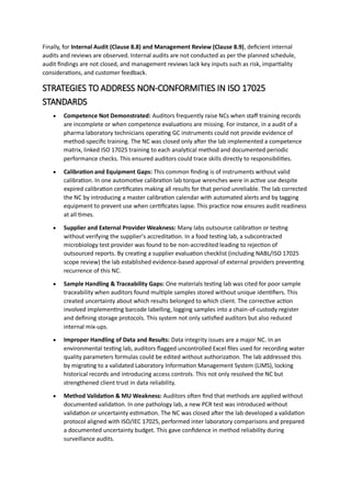 Common ISO/IEC 17025 Audit Nonconformities and How to Avoid Them | PDF