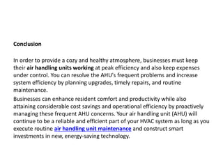 Common Issues with Air Handling Units & How to Solve Them.pptx