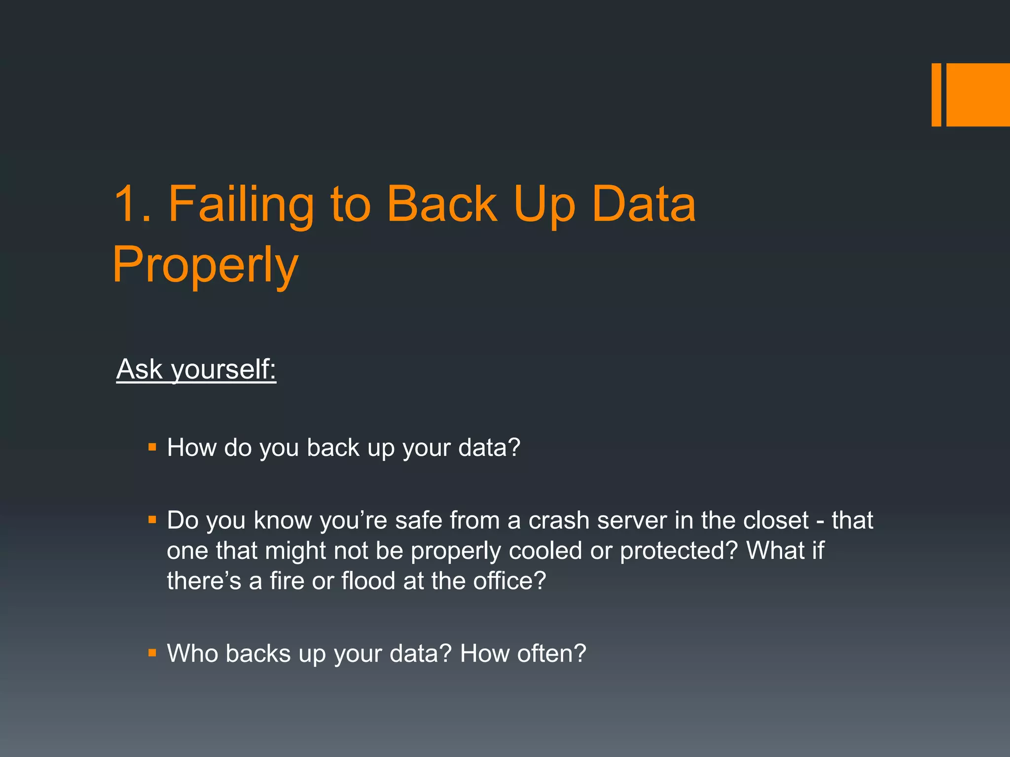 Common IT Mistakes | PPTX | IT and Internet Support | Internet