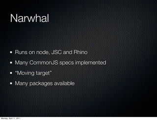CommonJS Frameworks | PPT