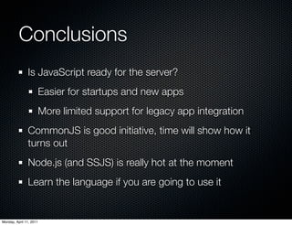 CommonJS Frameworks | PPT