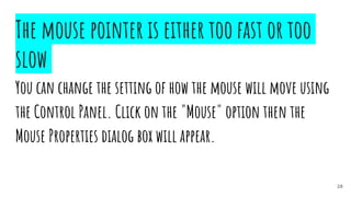 Common Keyboard and Mouse Problems | PPT