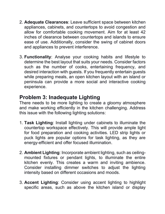 Common Kitchen Design Problems and How to Handle Them - What You Need ...