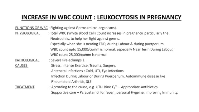 Common Lab Investigations in pregnancy with reference to Anaemia ...