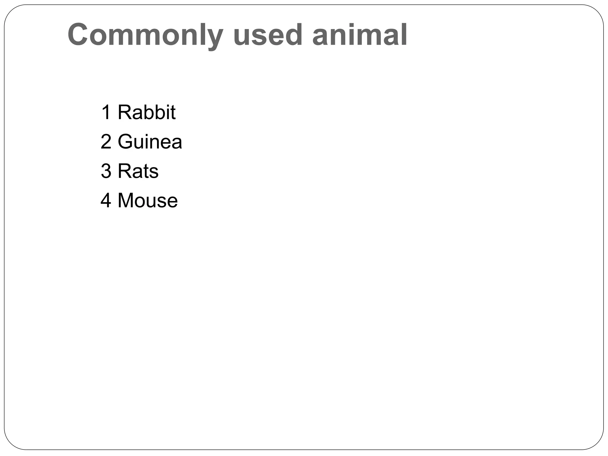 Common laboratory animals | PPTX