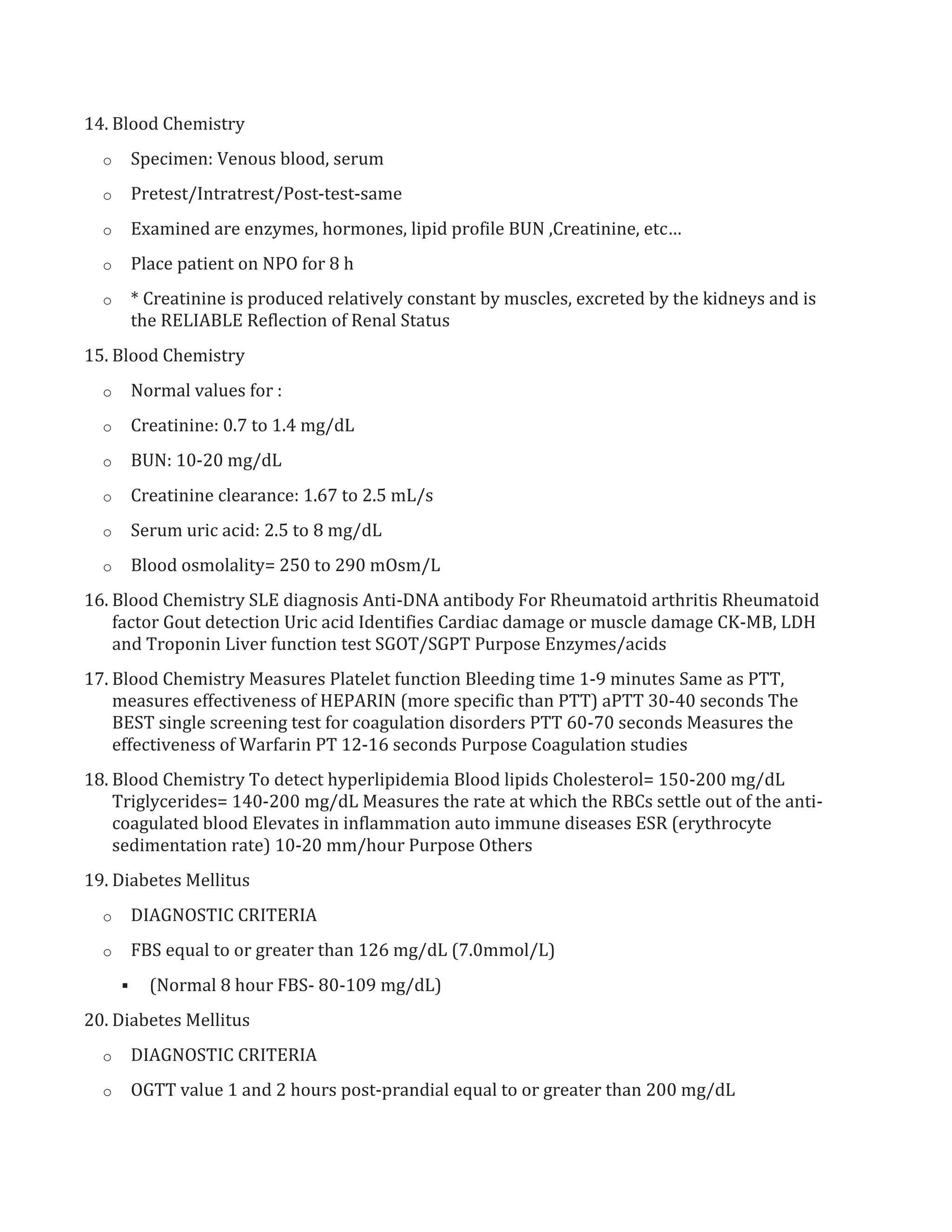 Common laboratory & diagnostic procedures | PDF