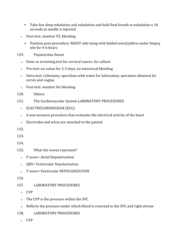 Common laboratory & diagnostic procedures | PDF