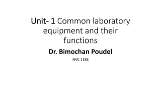 Common Laboratory Equipment with their Working Principles | PDF