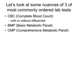 CommonLaboratoryTests.ppt