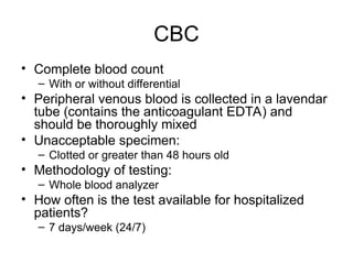 Essential & Common Laboratory Tests .ppt
