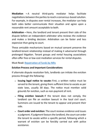 Common Landlord-Tenant Disputes: Rights, Solutions, Settlement and ...