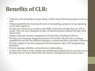 Common language runtime clr | PPTX