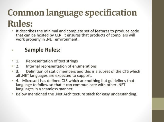 Common Language Runtime Clr Pptx Programming Languages Computing 1847